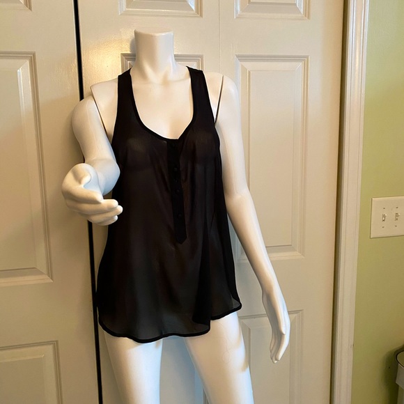 Tops | Sheet Black Cami Top | Poshmark